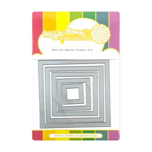 Waffle Flower - Nesting Square Frames Die – Krafters Cart