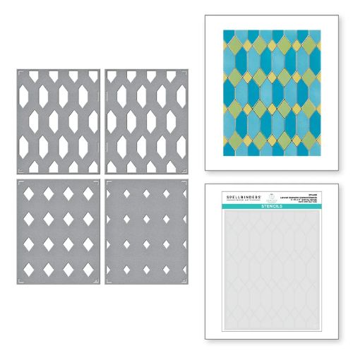 Spellbinders - Layered Geometric Diamond Stencils – Krafters Cart